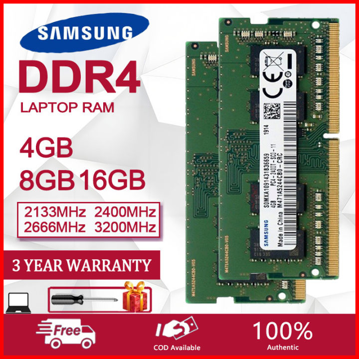 Samsung DDR4 2Rx8 RAM 4GB 8GB 16GB Laptop Memory 2133MHz 2400MHz 2666MHz 3200MHz SODIMM PC4 RAM ...