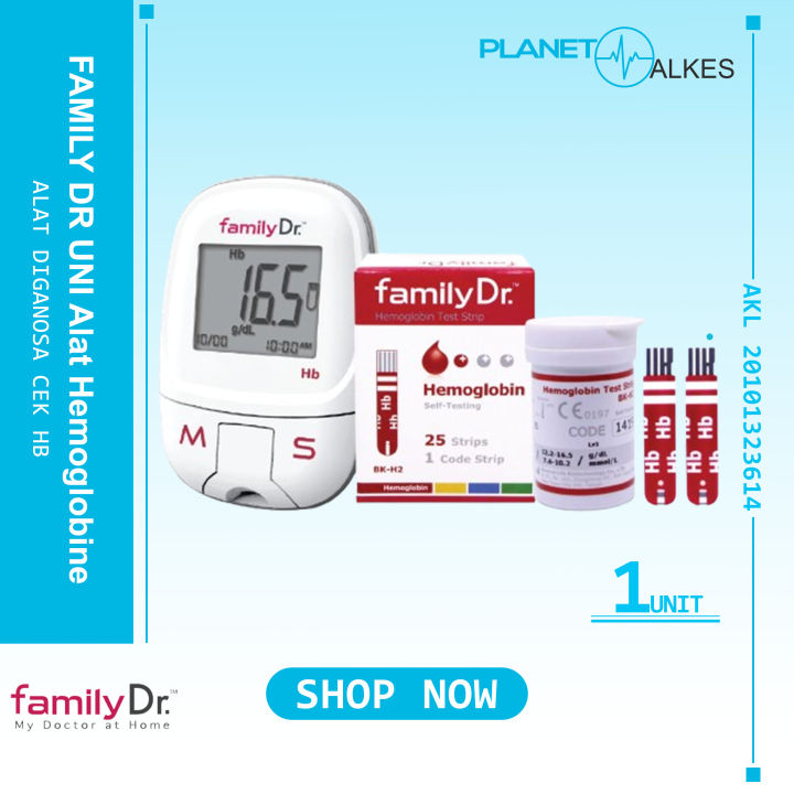 Alat Cek HB Hemoglobin Family Dr Uni / Familydr Hemoglobine Meter ...