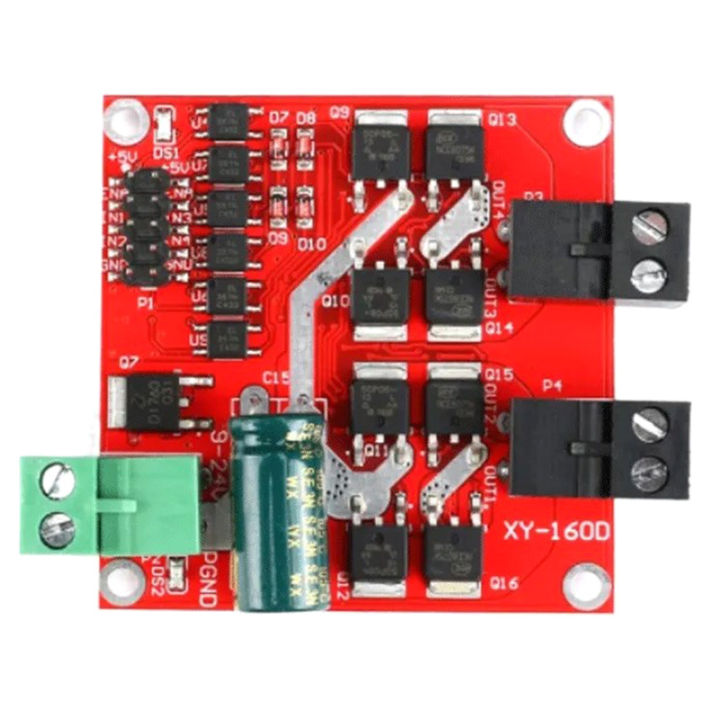 Dual Channel DC Motor Driver Module 160W 7A 12V 24V H-bridge L298 Logic ...