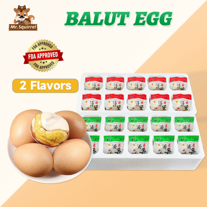 2 Flavors Balut Egg 20Pcs Cooked Balot egg Ready to Eat Nutrition ...