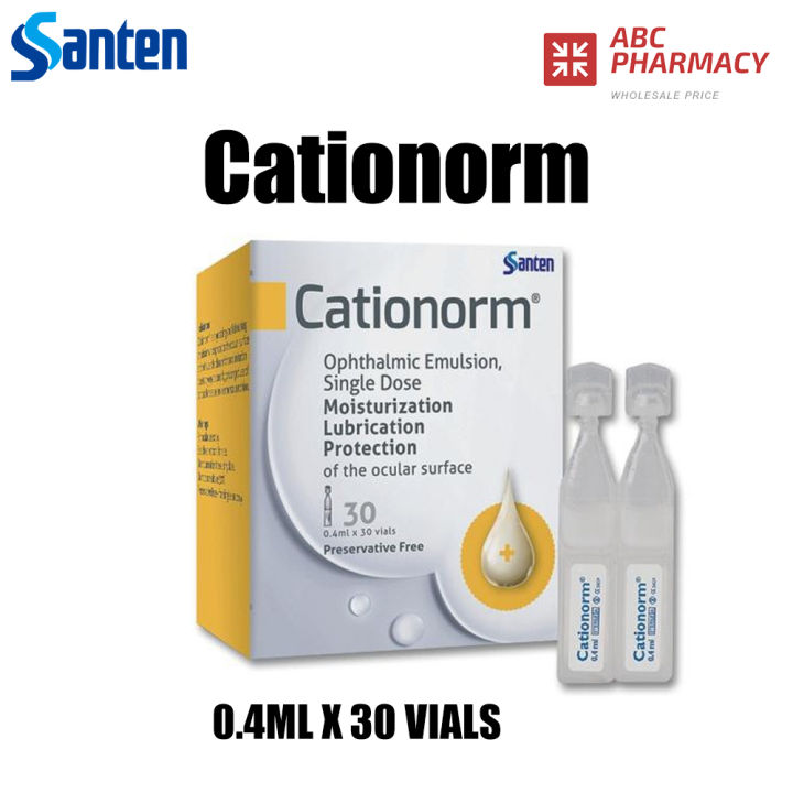 SANTEN Cationorm Ophthalmic Emulsion 30s (BOX) / 5s (PACK)(EXP01/27 ...