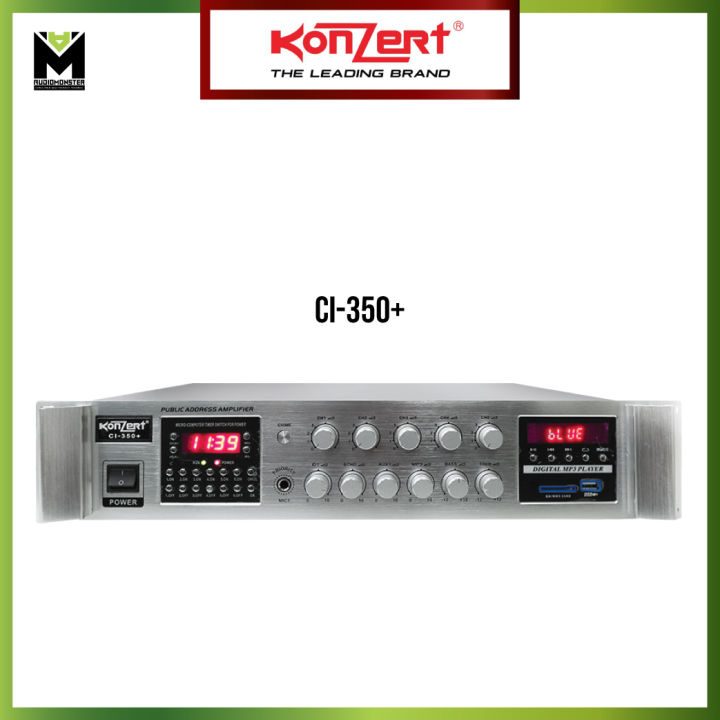 Konzert CI-350+ 350W PA Amplifier with 5 Individual Zone Control, 6 ON ...