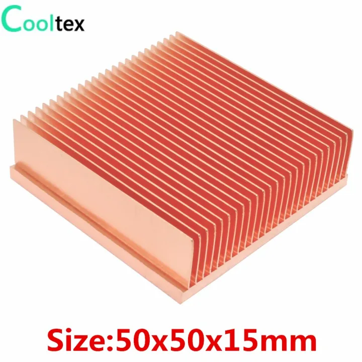 Pure Copper Heatsink 50x50x15mm Skiving Fin Heat Sink Radiator For ...