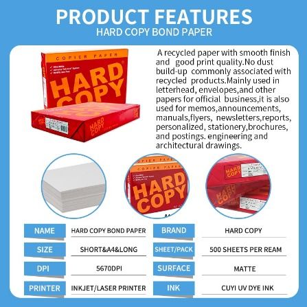 Quality paper Hard Copy /Bond Paper | Lazada
