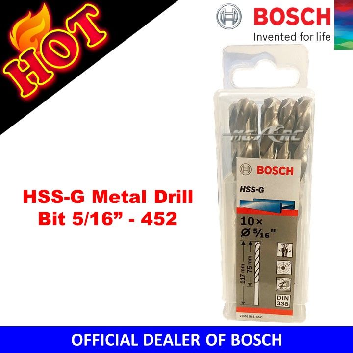 Bosch HSS-G Metal Drill Bit 5/16 Bosch HSS-G Metal Drill Bit 5/16