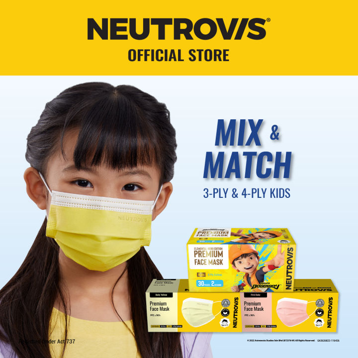 [Kids Mask & Match Bundle] Neutrovis 3-Ply Kids Premium Medical Face ...
