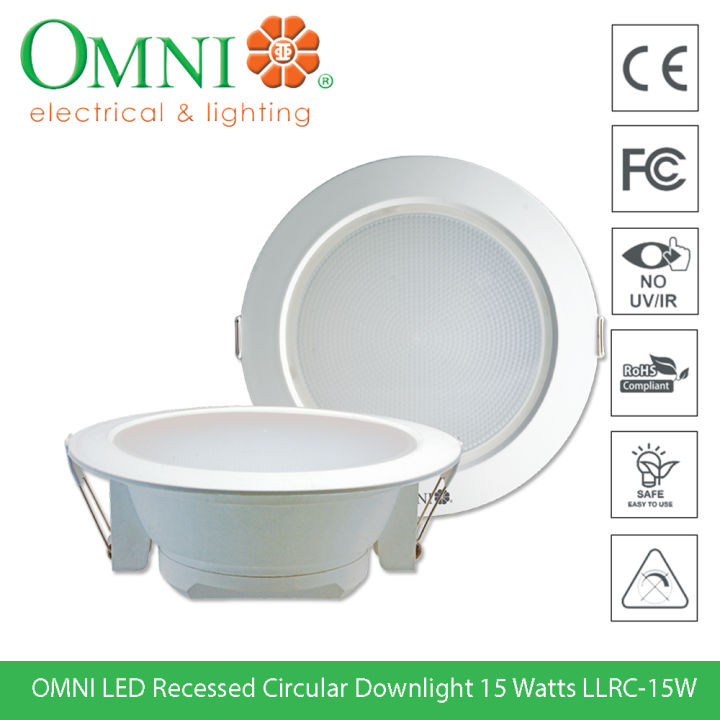 OMNI LED Recessed Circular Downlight 15 Watts Daylight / Cool White ... OMNI LED Recessed Circular Downlight 15 Watts Daylight / Cool White ...
