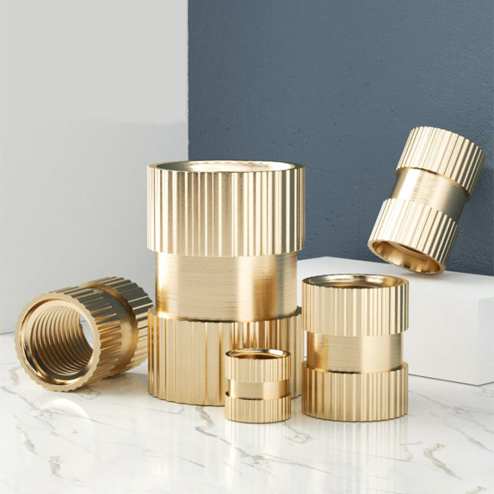 Copper Knurled Nut Female-Female Copper Embossed Nut Injection Molding ...