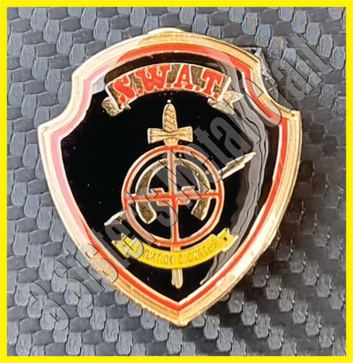 SWAT (Special Weapons And Tactics) Pin - PNP, Molder type, Laminated ...