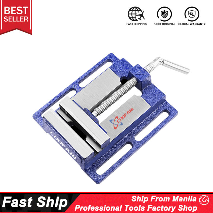 HT1054 3 inch Flat Bench vise table clamp Drill Press Milling Machine ...