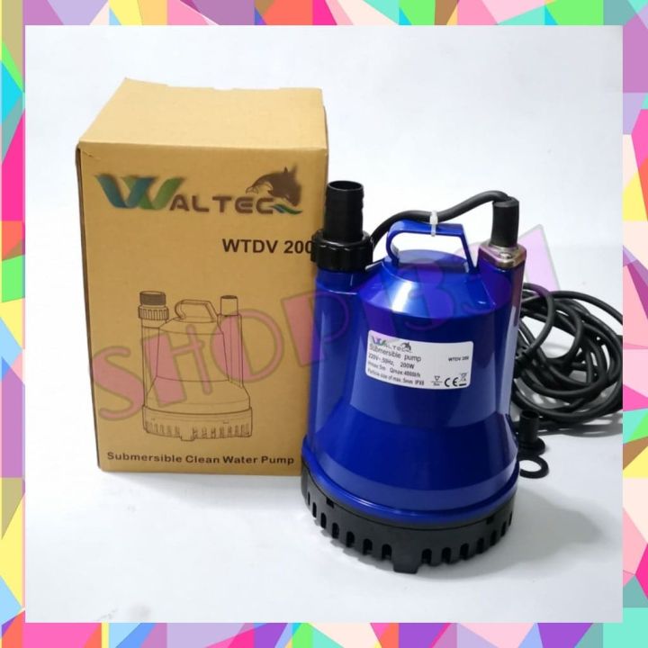 ปั๊มแช่ ปั๊มจุ่ม ไดโว่ 1นิ้ว 200วัตต์ WALTEC WTDV200 | Lazada.co.th