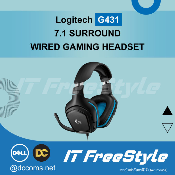 Logitech G431 7.1 SURROUND WIRED GAMING HEADSET | Lazada.co.th