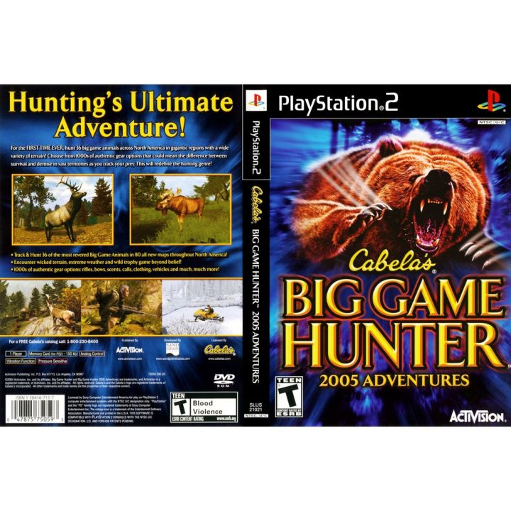 แผ่นเกมส์ PS2 Cabelas Big Game Hunter 2005 Adventures คุณภาพ ส่งไว ...