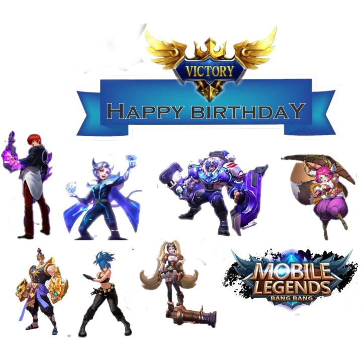 JUMBO TOPPER CAKE ULANG TAHUN / HIASAN KUE MOBILE LEGEND | Lazada Indonesia