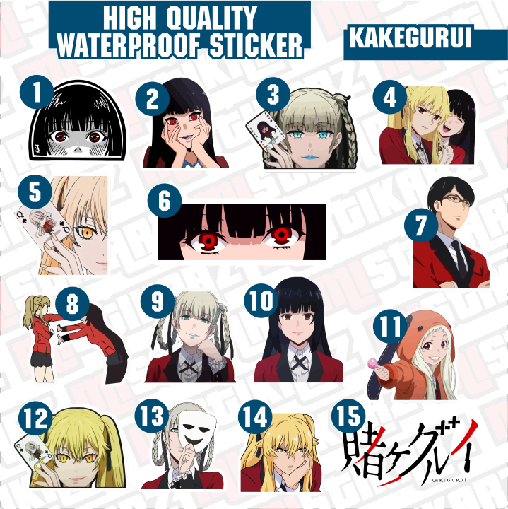 Kakegurui Vinyl Waterproof Sticker | Lazada PH