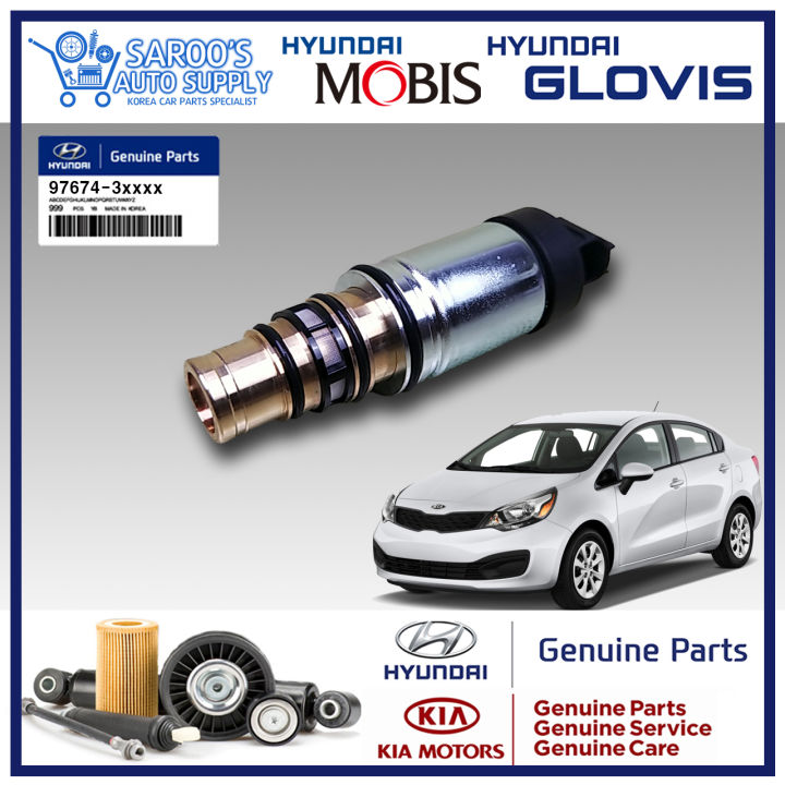 Aircon Control Valve / ECV Valve For Kia Rio , 2012-2018 , Original ...