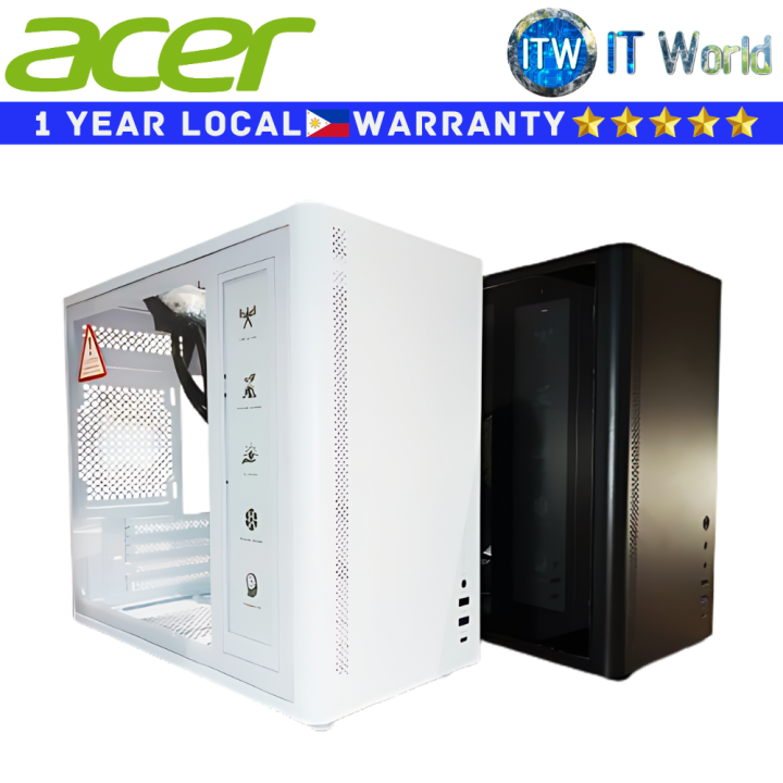 Itw | Acer Computer PC Case U351 ITX/micro ATX Tempered Glass (Black ...