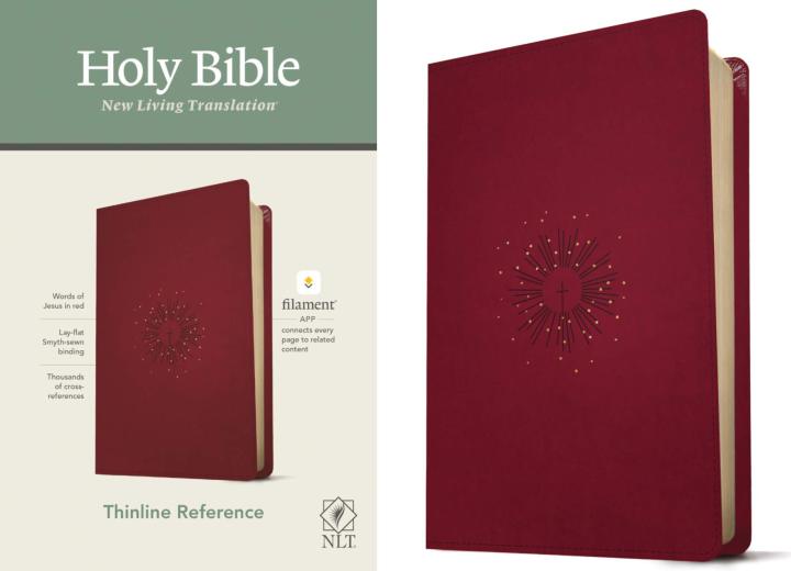 NLT Thinline Reference Bible, Filament Enabled Edition Leatherlike (Red ...
