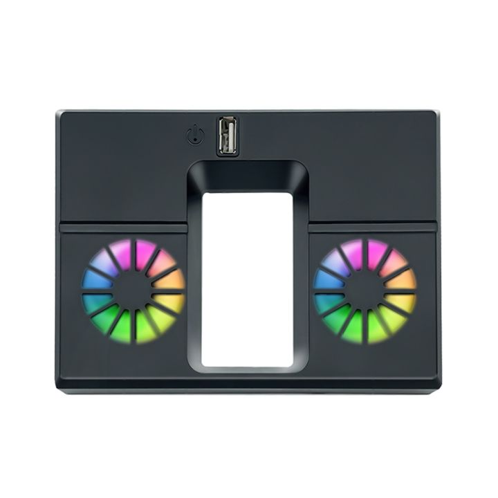 《Windmill house》 Color Changing RGB LED Cooling Fan Dock Station Slim ...