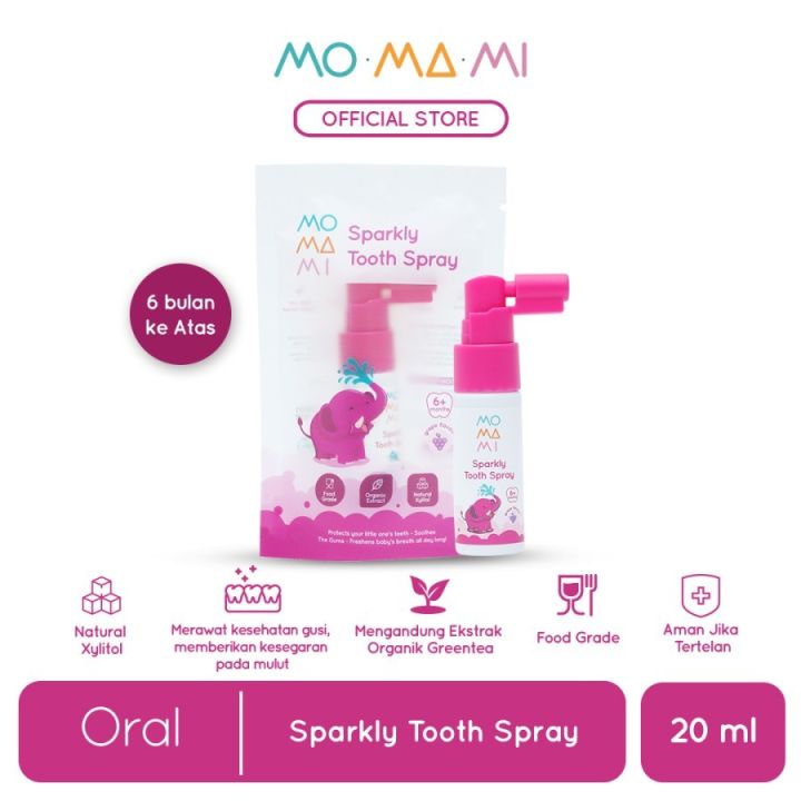 Momami Sparkly Tooth Spray All Flavour | Lazada Indonesia