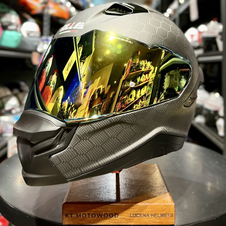 GILLE RRV1 Carbon Fiber Full Face Single Visor Helmet w/ FREE EXTRA ...