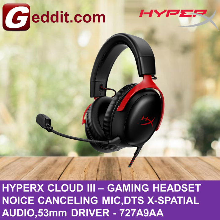 HYPERX CLOUD III – GAMING HEADSET NOICE CANCELING MIC,DTS X-SPATIAL ...