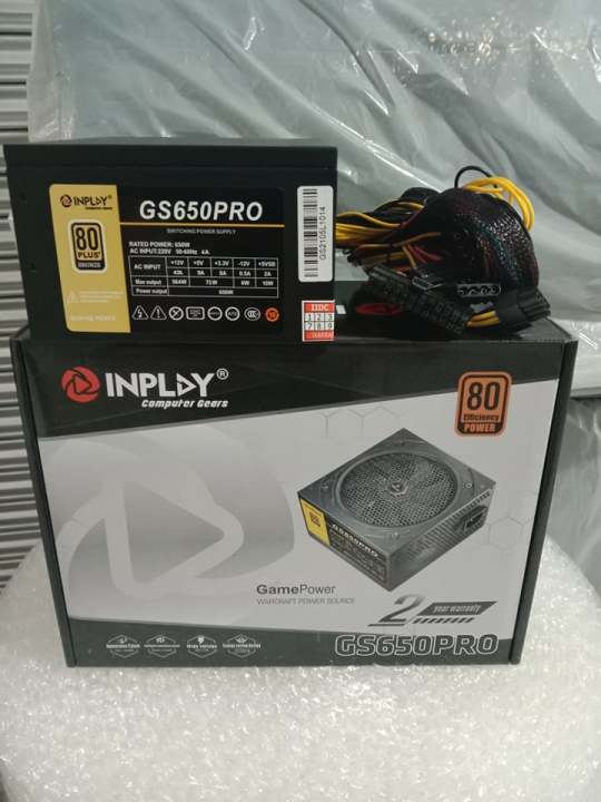 Inplay Gs650pro 650watts 80+ True Rated powersupply black | Lazada PH