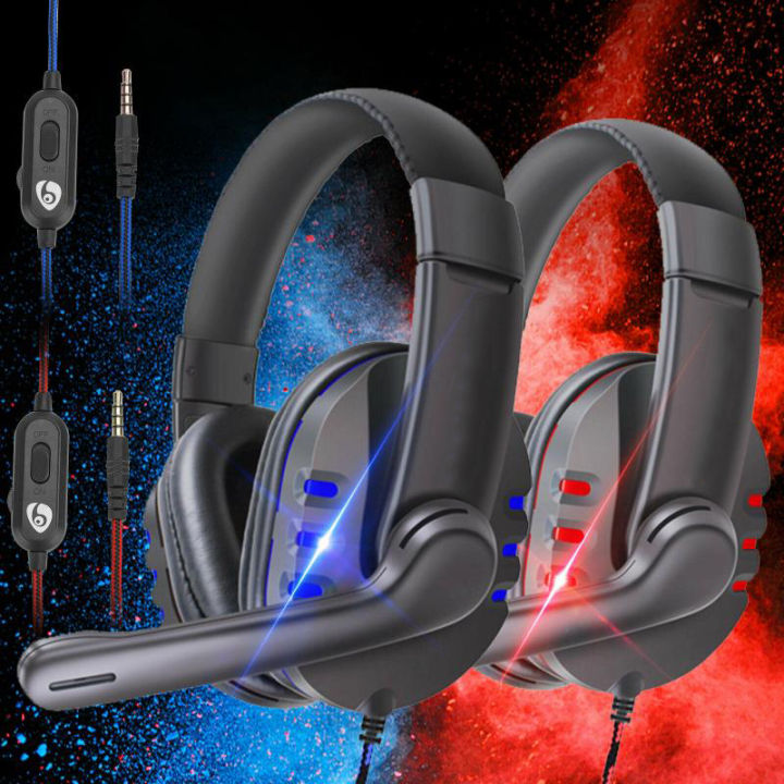 【เรือจากประเทศไทย】Gaming Headset 3.5มิลลิเมตรสายการเล่นเกมชุดหูฟัง ...