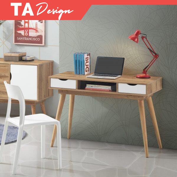 Furniture Direct study table LUCERN 4 feet console table with 2 drawers ...