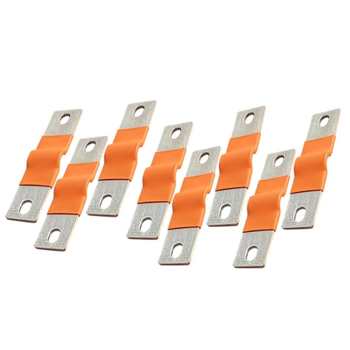(AMET) 8Pcs High-Grade Nickel-Plated Copper Bus Bars Nickel-Plated ...