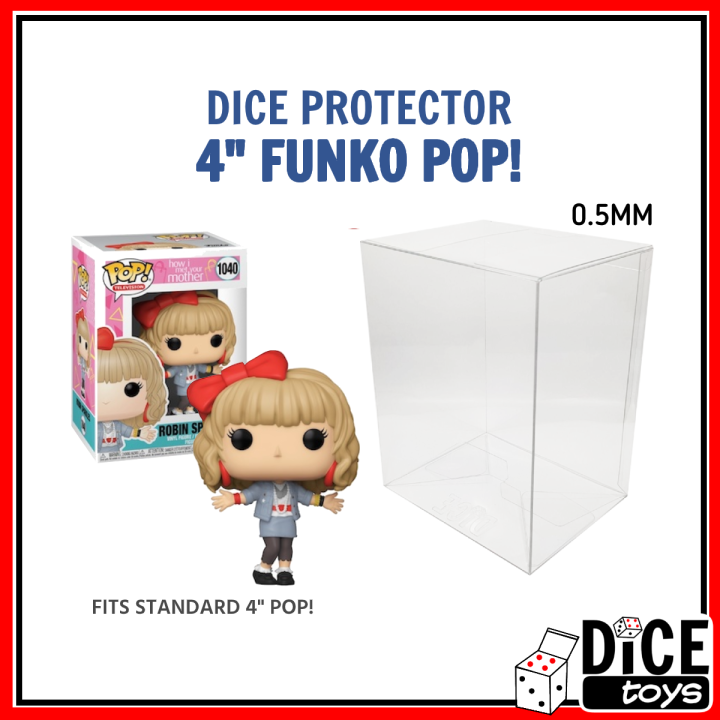 DICE Protector - 4" Regular Size Funko Pop Protector 0.5mm Hard PET ...