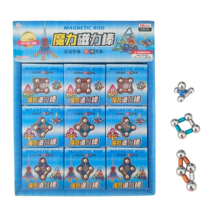 MAGNETIC ROD SET / MAINAN MAGNET SUSUN BENTUK EDUKASI ANAK O I | Lazada ...