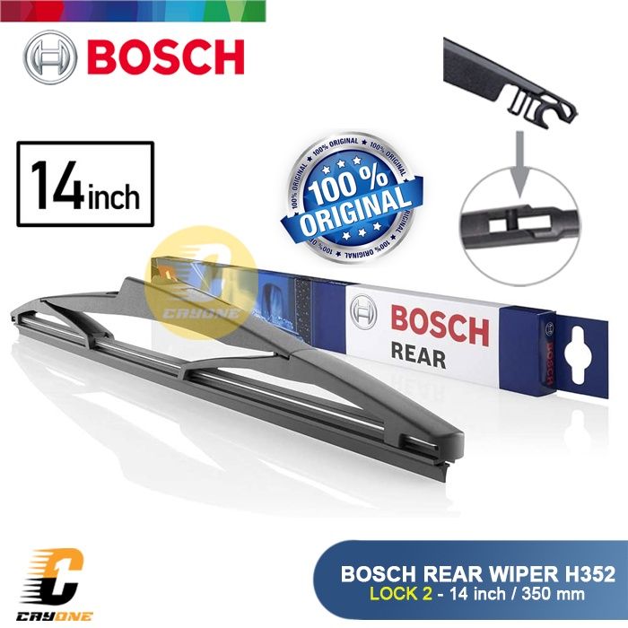 BOSCH Rear Wiper Blade (Wiper Belakang) Roc Lock 2 H352 350mm 14 inch ...