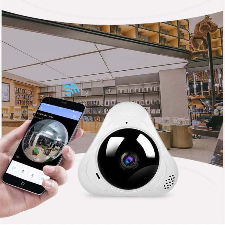 360° Wifi Panorama Camera Night Vision 1080P Security Camera Motion ...