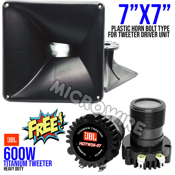 Horn Plastic 7"X7" Bolt Type With JBL 600W Universal Driver unit ...