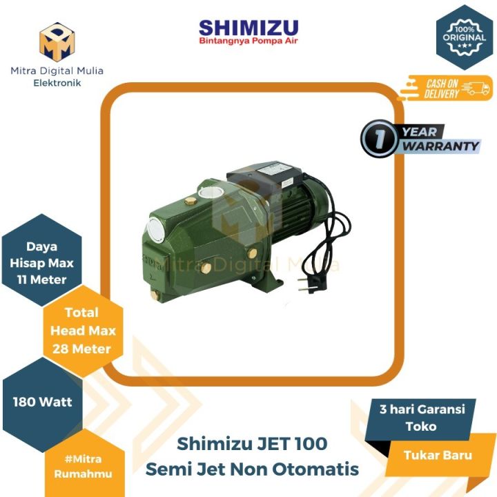 Shimizu Water Pump JET-100 BIT | Lazada Indonesia
