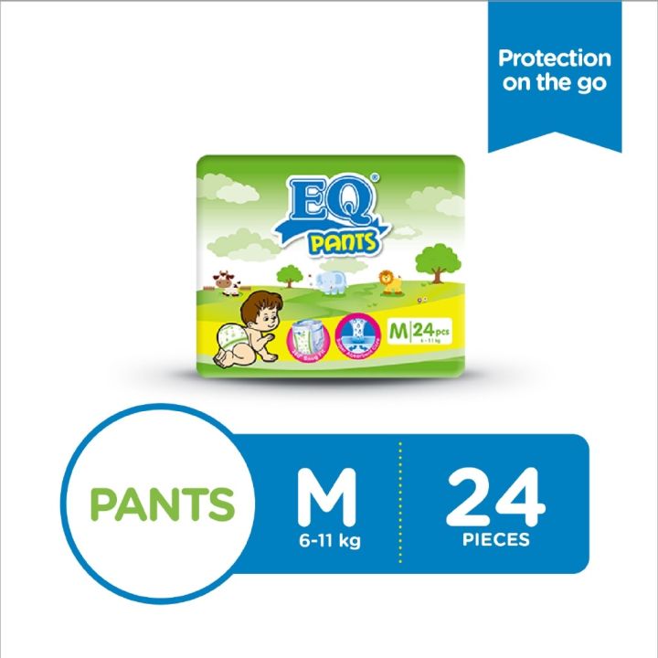 EQ Pants Baby Diaper Medium 24 Pcs Pack | Lazada PH