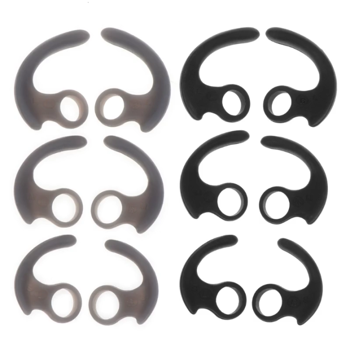 Earbuds Replacement Tips Soft Silicone Earbud Locks Sport Grips ...