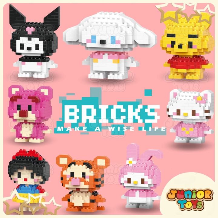 Mini Bricks Nano Block 3D Puzzle Karakter Sanrio Little Pony Mainan ...