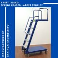 SUMO 5 Feet Spring Loaded 2 in 1 Platform Ladder Trolley Steel ...