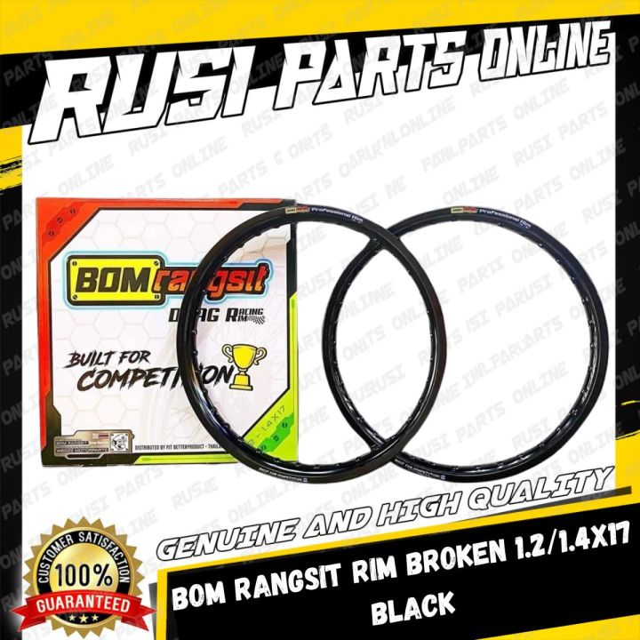 BOM Rangsit High-Quality Racing Rim Pair 1.2/1.4x17 - Available in ...