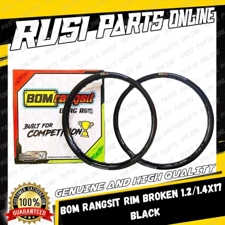 BOM Rangsit High-Quality Racing Rim Pair 1.2/1.4x17 - Available in ...