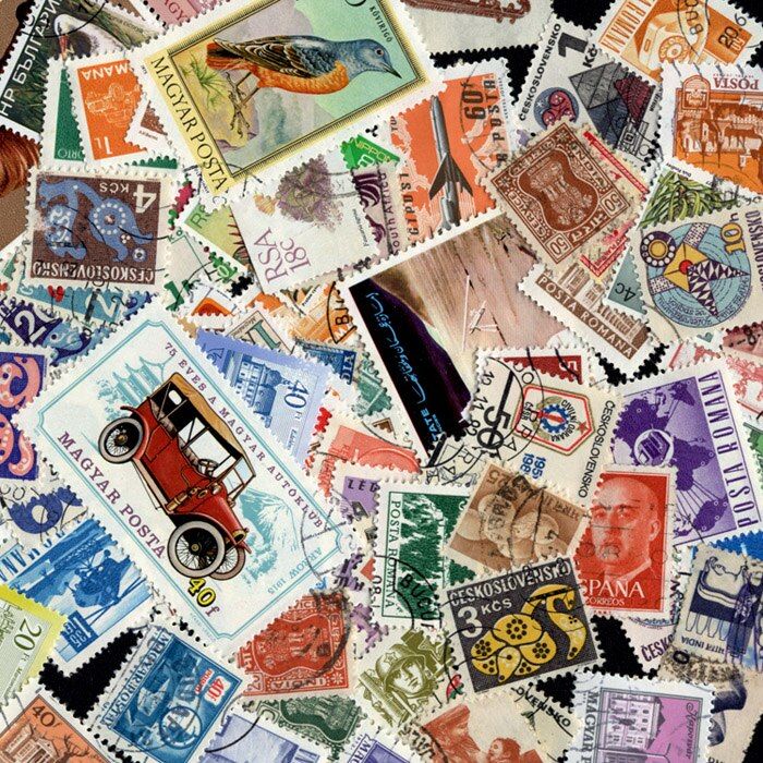 Lots 1000 Europe Asia Africa America Ocean Original Stamps World ...