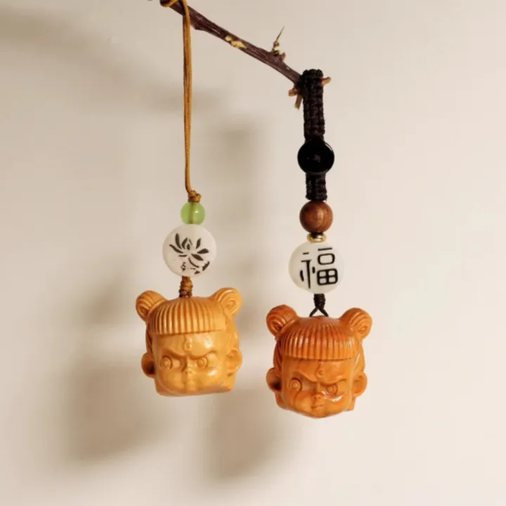 ALL LIVE Wooden Nezha 2 Mobile Phone Chain Anime Movies Backpack ...