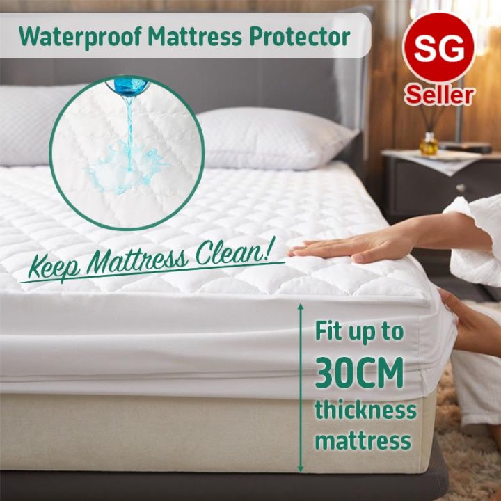 [Local Seller] Waterproof Mattress Protector/Bed Cover Sheet | Lazada ...
