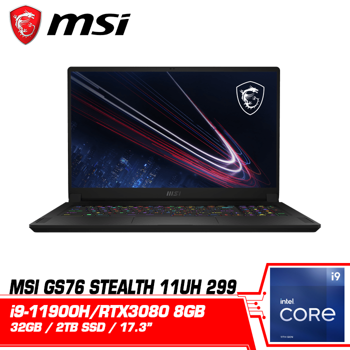 MSI Gaming Laptop Stealth GS76 11UH 299 (17.3Inch FHD IPS 360Hz | Intel ...
