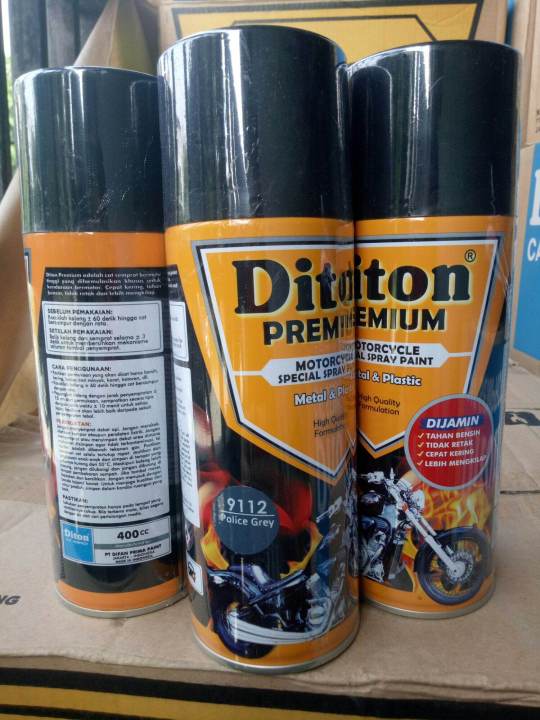 Pilok Diton Premium Premium Police grey 9112 400cc Pilox Abu tua abu ...