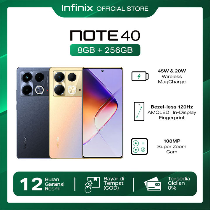 Infinix Note 40 8/256GB - Up to 16GB Extended RAM - Helio G99 - 6.78 ...