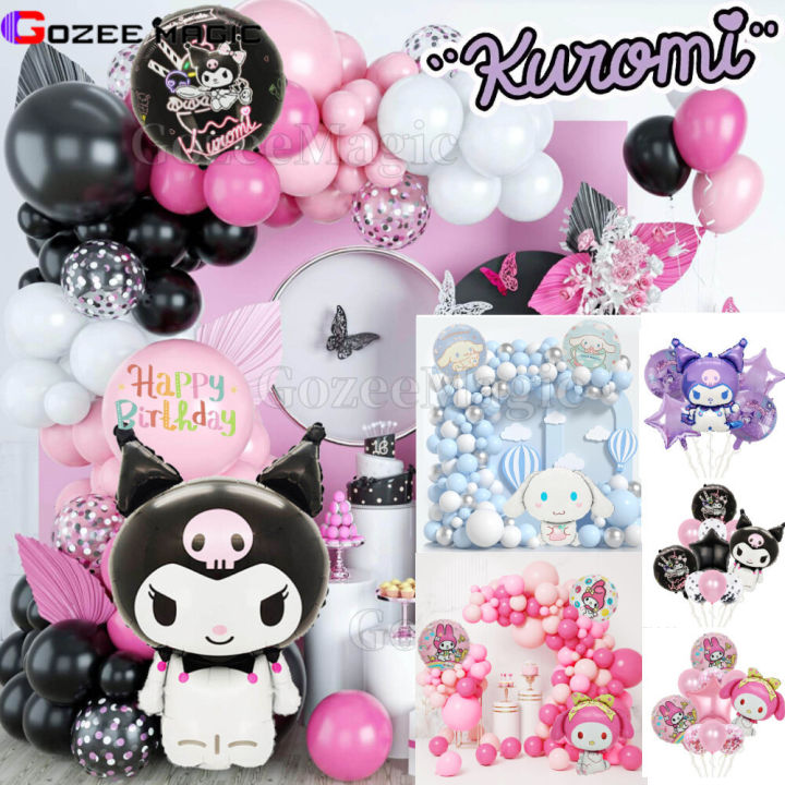 Sanrio Theme Party Balloon Kuromi Melody Cinnamoroll Hello Kitty ...