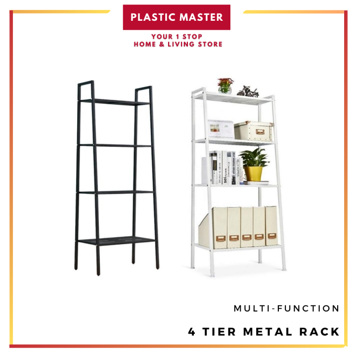 【Rak Besi/ Metal Rack/ 书架】Rak Buku 4 Tingkat Rak Besi Bertingkat Rack 4 ...